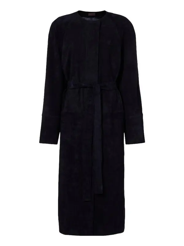 Stouls Dietrich Suede Coat - Blue