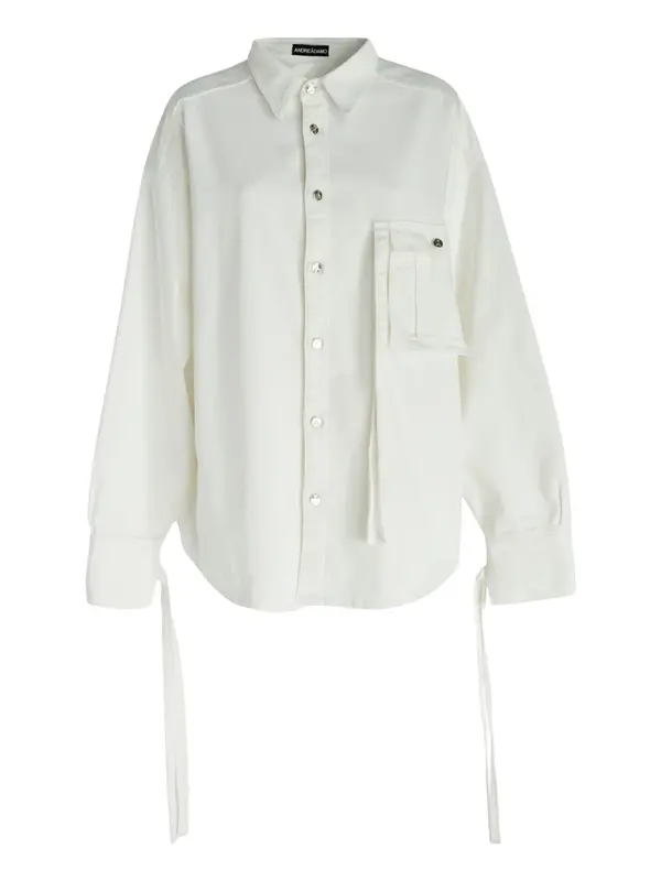ANDREĀDAMO Long Sleeve Shirt - White