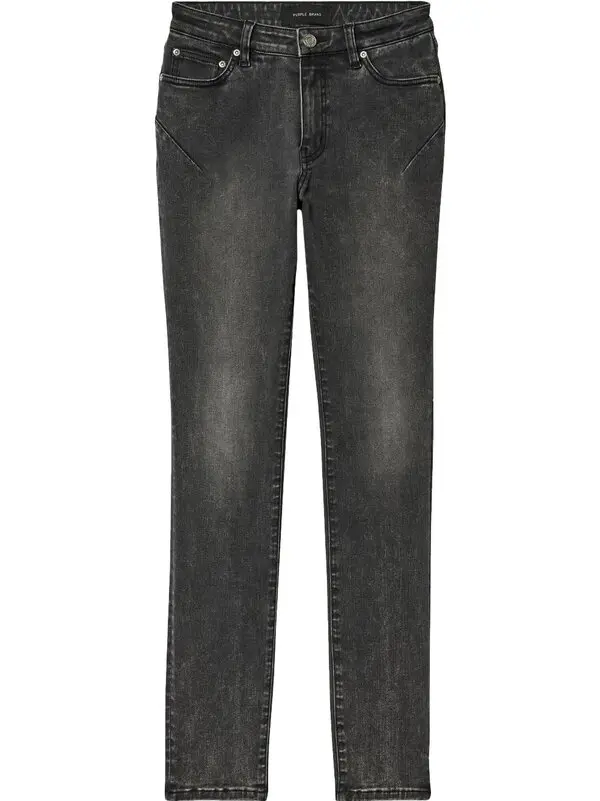PURPLE BRAND Mid-rise Skinny-cut Jeans - Grey