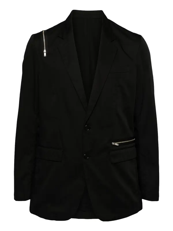 UNDERCOVERISM Zip Details Blazer - Black