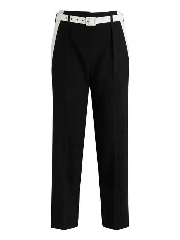 SIMONA CORSELLINI Two-tone Trousers - Black