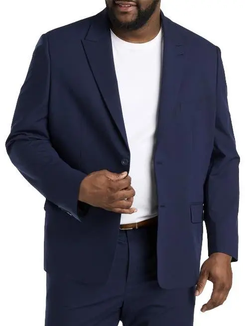 SYNRGY BY DXL Machine Washable Modern-fit Suit Jacket - Navy