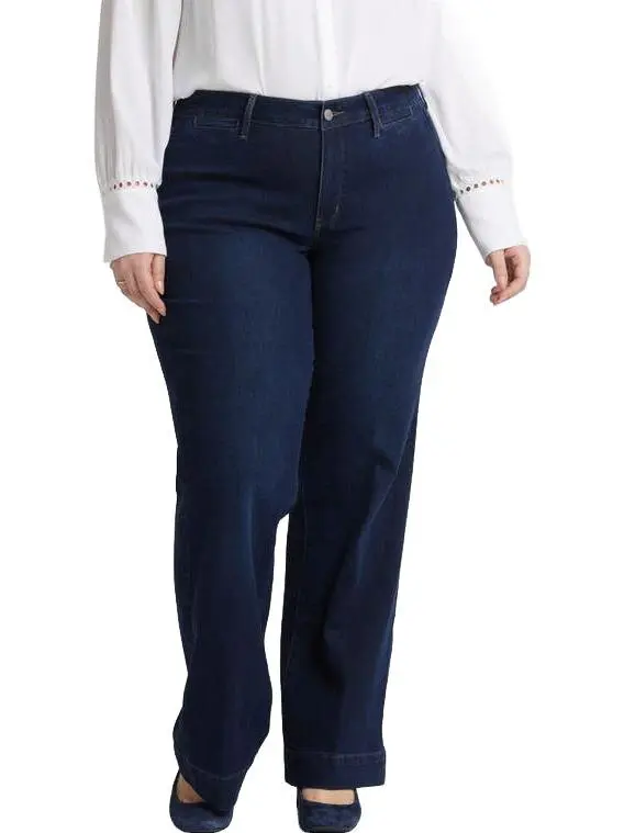NYDJ Teresa Wide Leg Trouser Jeans - Burbank Wash