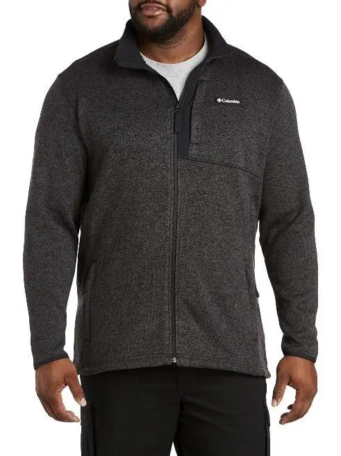 Columbia Sweater Weather Full-zip Fleece Jacket - Black Hthr