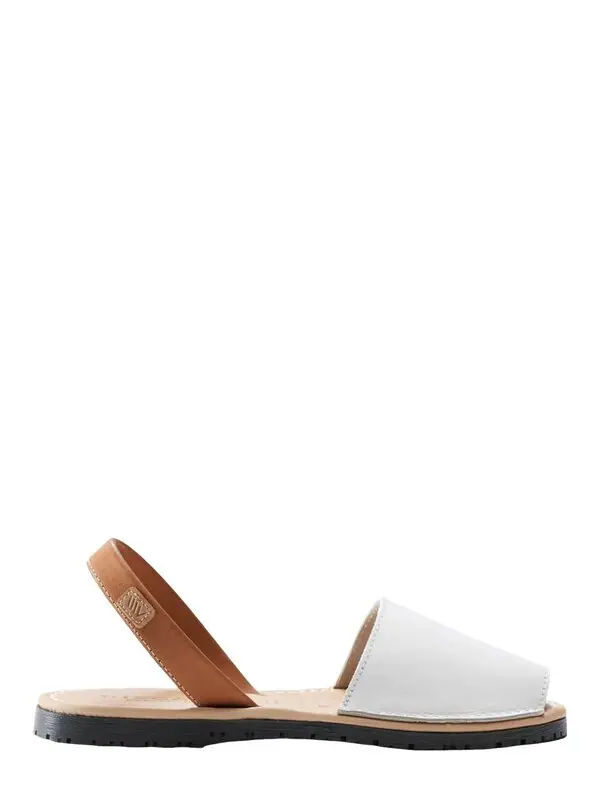 VISCATA Menorquina Leather Avarca Sandals - White