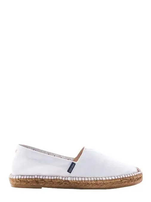 VISCATA Barceloneta Canvas Espadrille Flats - White