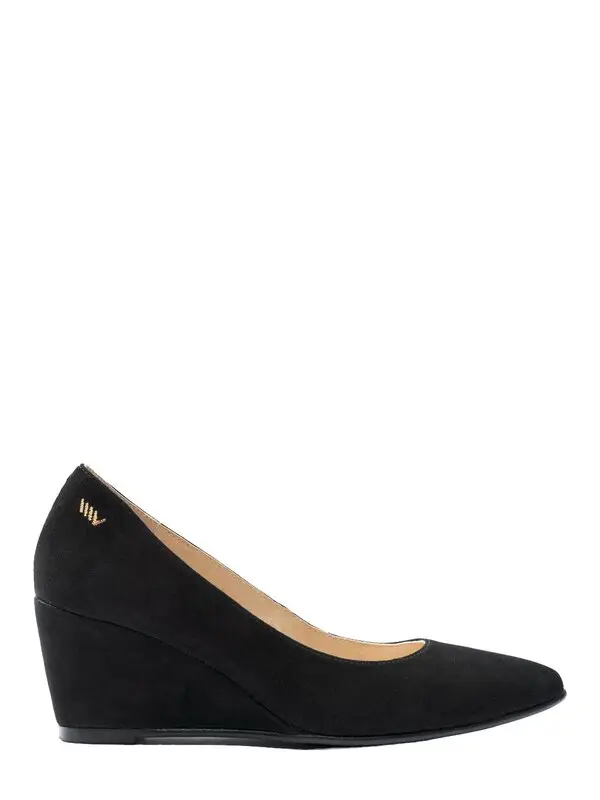 VISCATA Verona Suede Wedges - Black