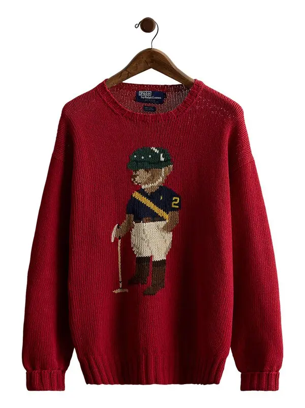 Ralph Lauren 1992 Poo Bear Sweater - Red