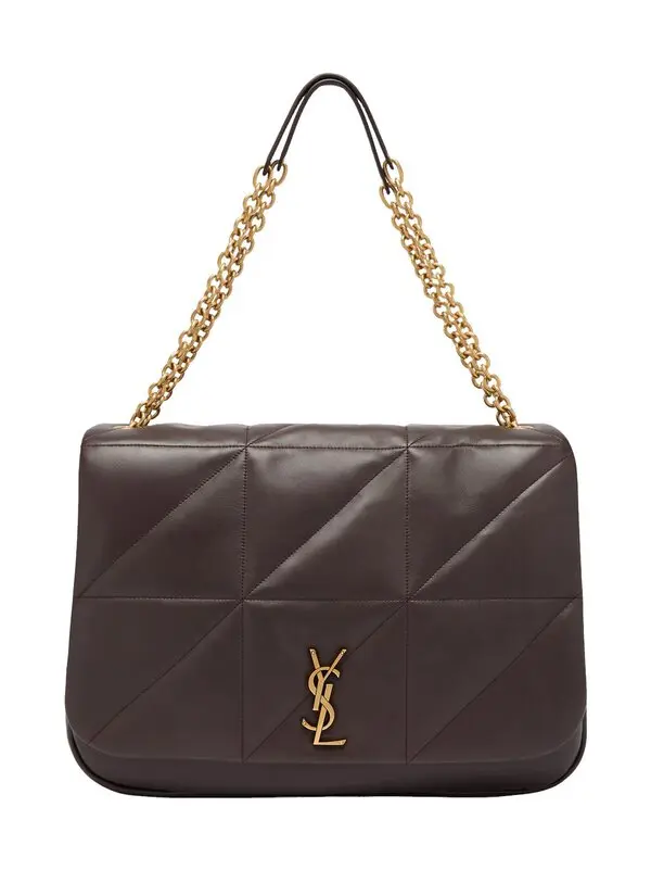 Saint Laurent Jamie 4.3 Xl Leather Shoulder Bag - Chocolate