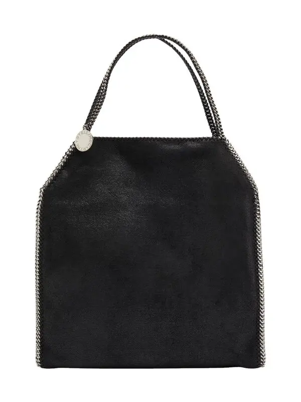 Stella McCartney Falabella Metallic Faux Leather Tote - Black