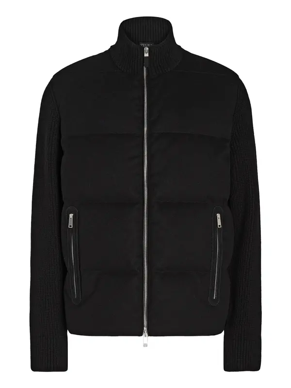 Zegna Oasi Cashmere Full Zip Blouson - Black