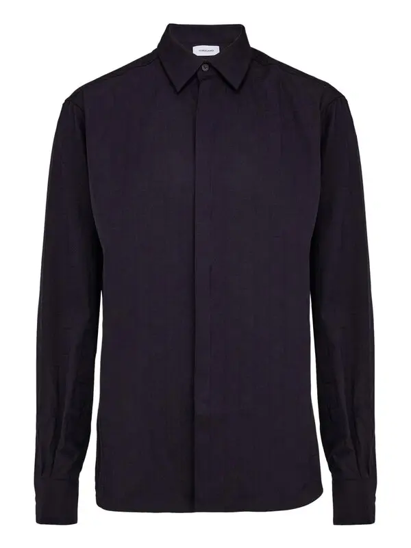 FERRAGAMO Monogram Sport Shirt - Blue