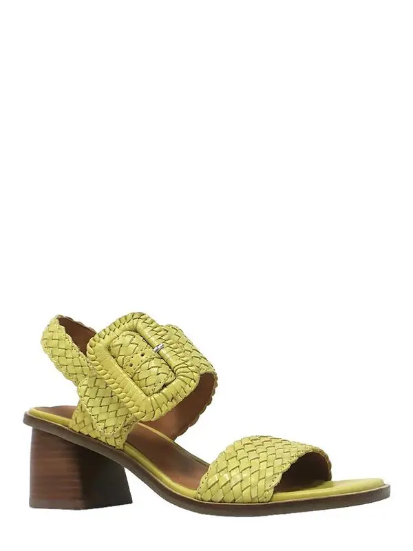 KENNETH COLE Madylyn Buckled Sandals - Banana Leather
