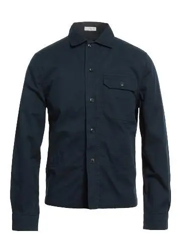 GLANSHIRT Shirt Military Size Cotton - Blue