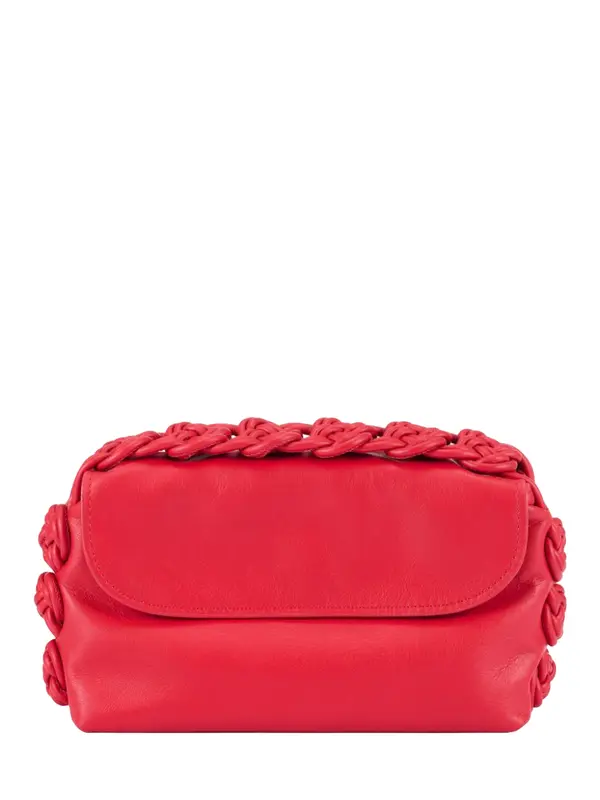 Shanghai Tang Rose Knot Clutch Bag - Red