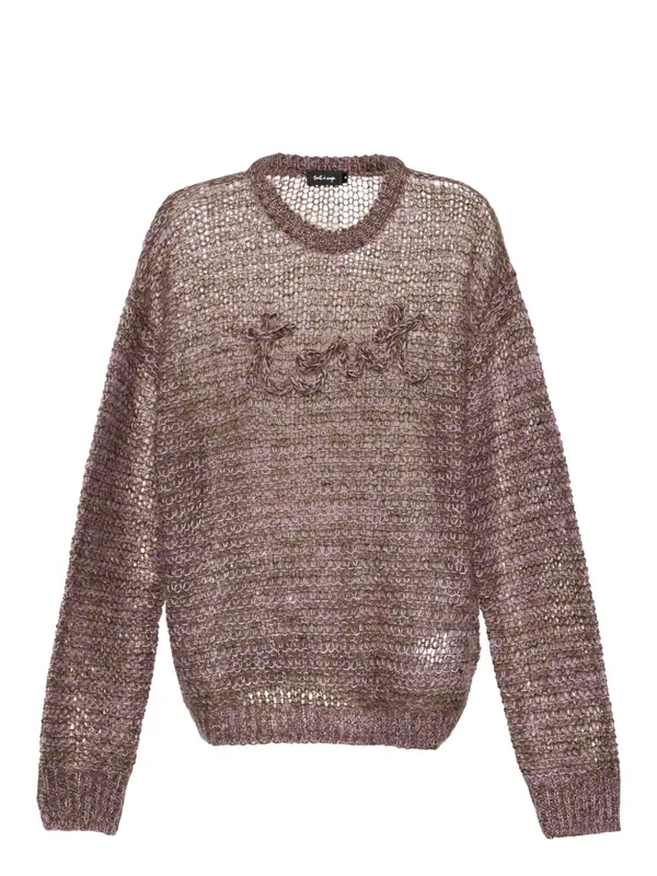 TOUT A COUP Textured Knit Jumper - Purple