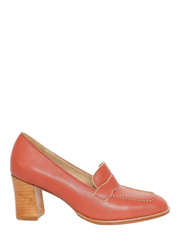 STUDIO CHOFAKIAN 65mm Leather Pumps - Red