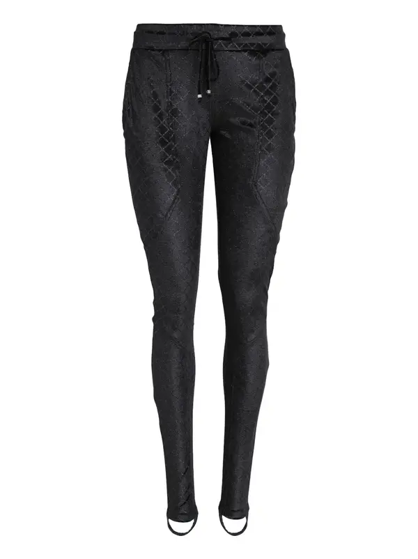 AMIR SLAMA Lurex-detail Leggings - Black