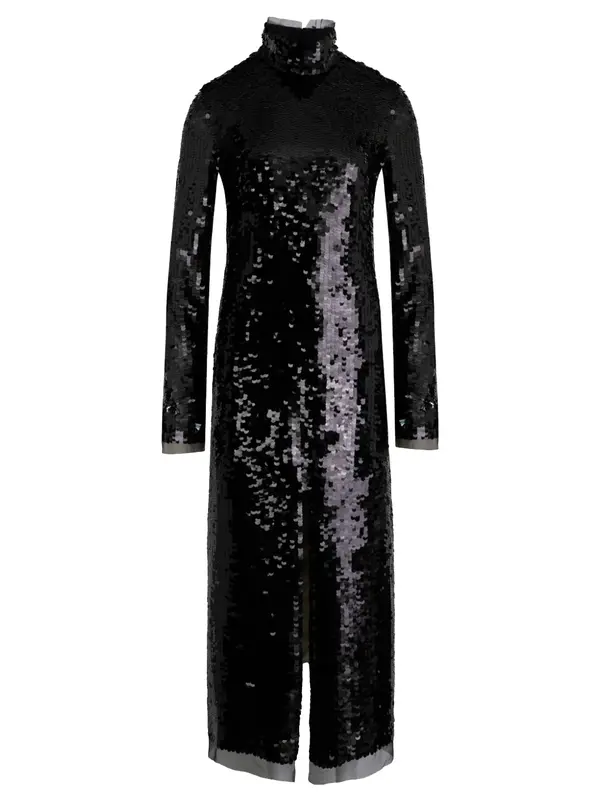 Ports 1961 Sequin Embellished Midi Dress - Black
