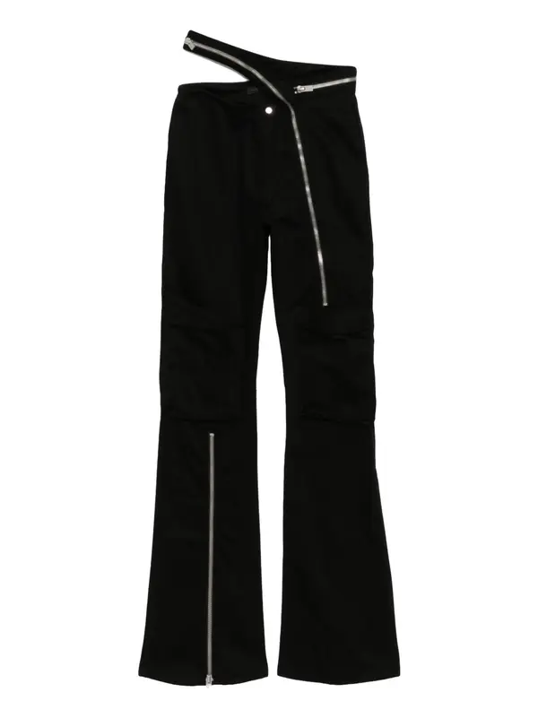 HELIOT EMIL Bootcut Denim Trousers - Black