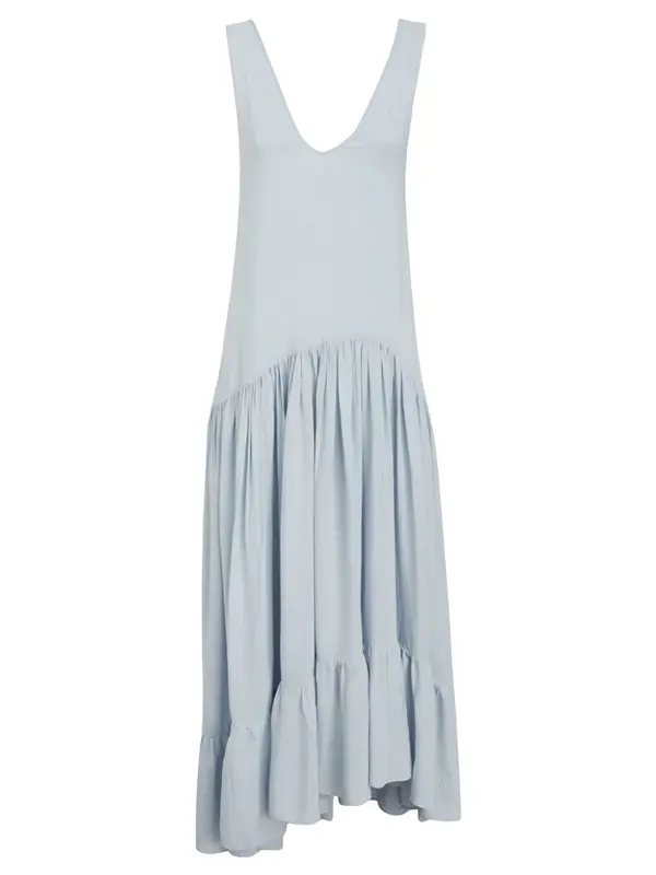JUCCA Ruffled Dress - Blue
