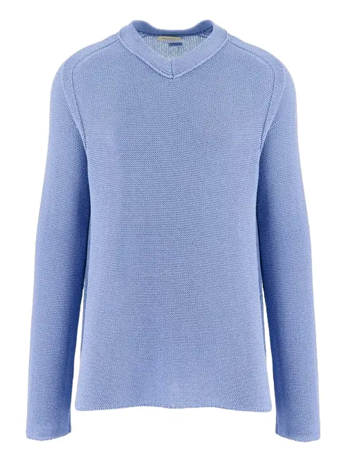 FERRAGAMO V-neck Sweater - Blue