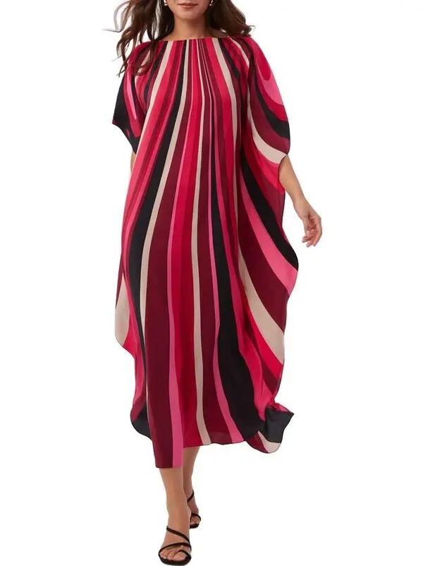Trina Turk Jalani Maxi Caftan - Fairy Fuchsia Multi