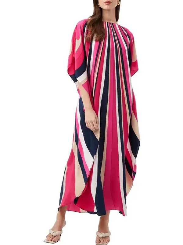 Trina Turk Jalani Maxi Caftan - Petal Pink Multi