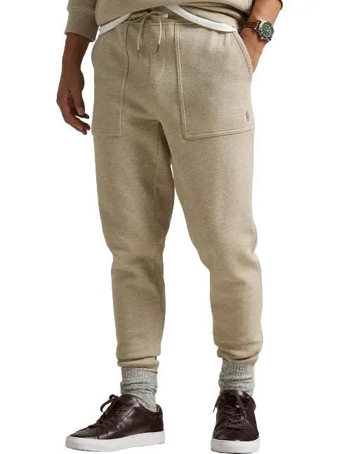 Polo Ralph Lauren Big & Tall Double-knit Tech Joggers - Tuscan Beige Heather