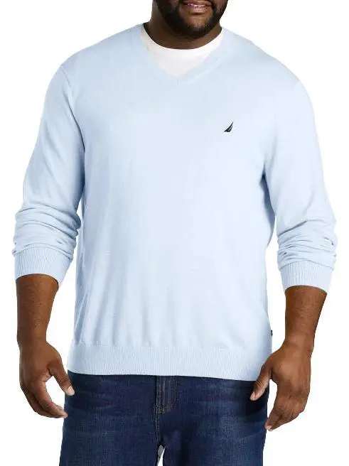 NAUTICA Big & Tall Navtech Crewneck Sweater - Skyway
