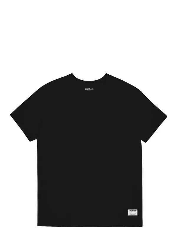 DRUTHERS NYC Heavyweight Organic Cotton T-shirt - Caviar