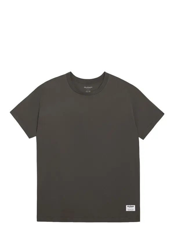 DRUTHERS NYC Heavyweight Organic Cotton T-shirt - Storm Grey