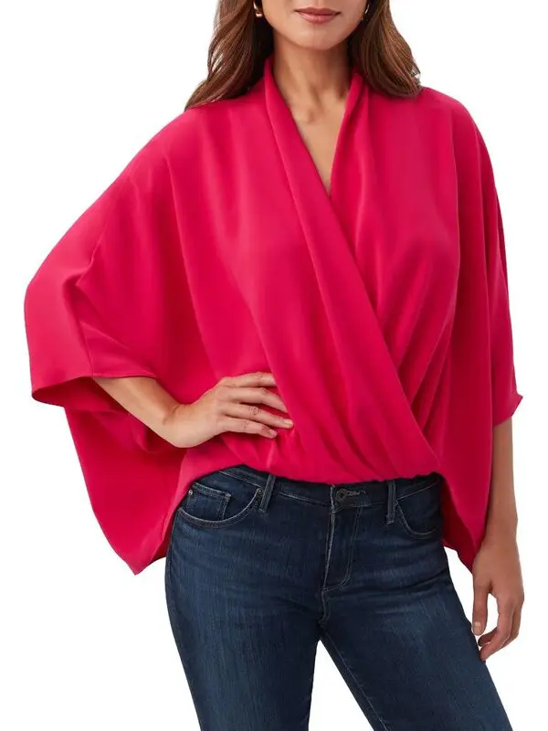 Trina Turk Concourse Top - Fairy Fuchsia