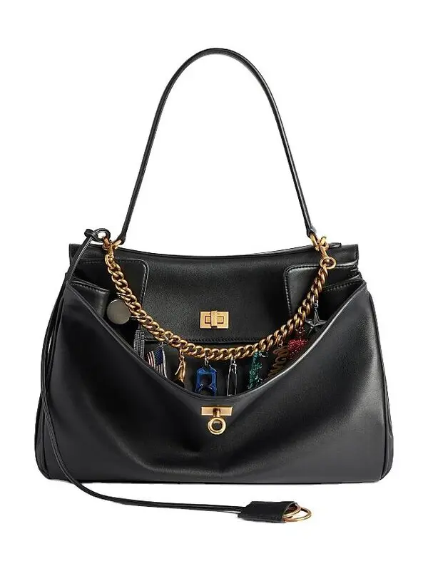 Balenciaga Rodeo Medium Handbag With Charms - Black