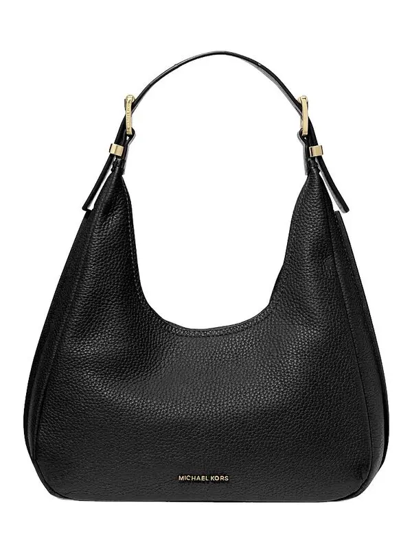 Michael Kors Small Hobo Shoulder Bag - Black/gold