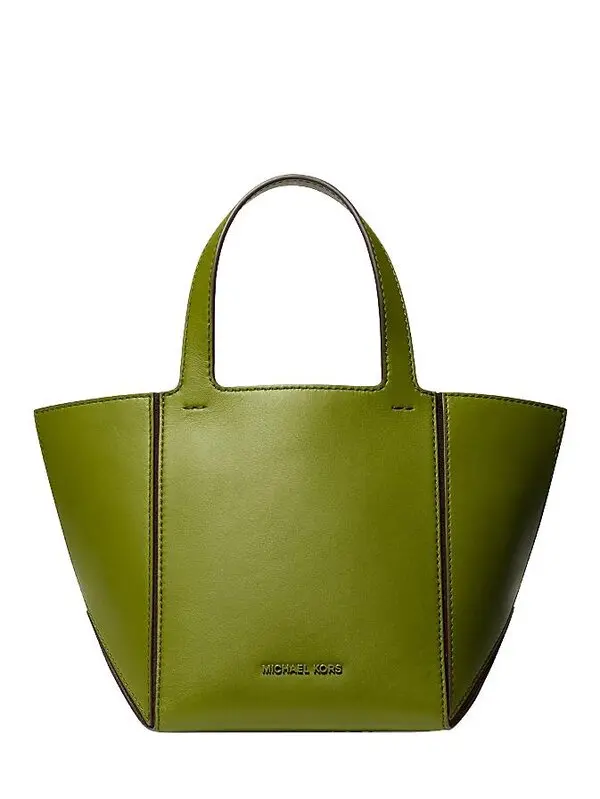 Michael Kors Leather Tote Bag - Meadow Green