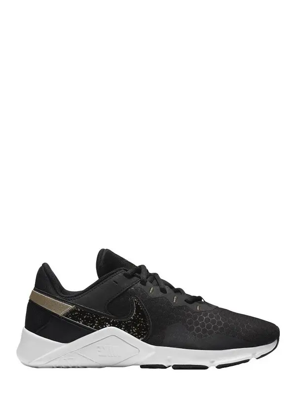 Nike Legend Essential 2 Premium Sneakers - Black/white/metallic Gold Grain