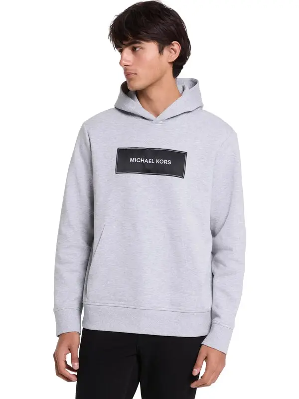 Michael Kors Logo Cotton-blend Hoodie - Brown