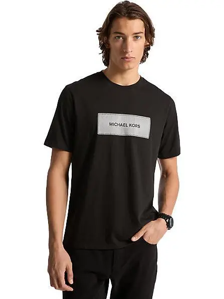Michael Kors Logo Cotton T-shirt - Black