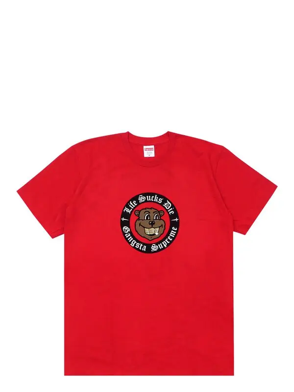Supreme Life Sucks Die Tee - Red