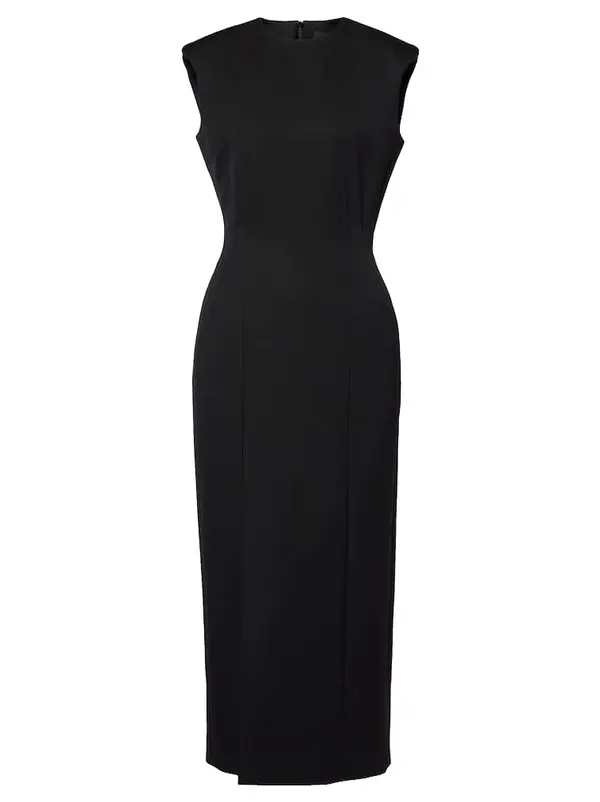 Wardrobe.NYC Sculpted Midi Dress - Black