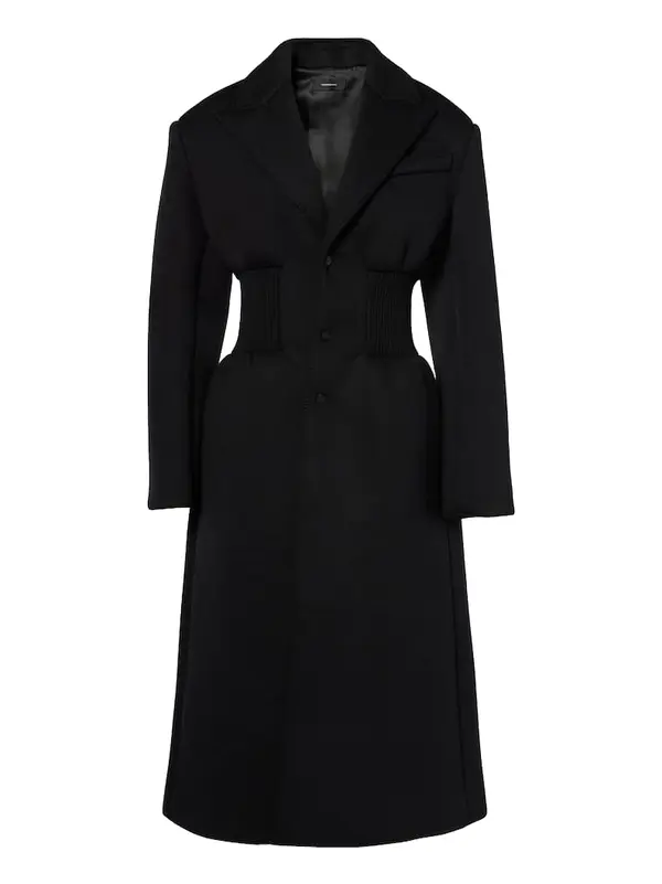 Wardrobe.NYC Bonded Coat - Black