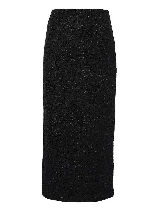 Roland Mouret Bouclé Pencil Skirt - Black