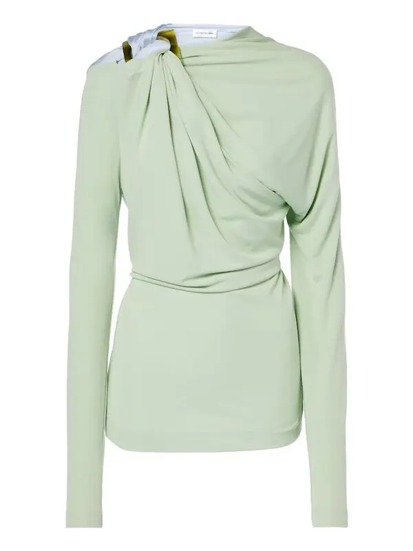 Victoria Beckham Draped Top - Black