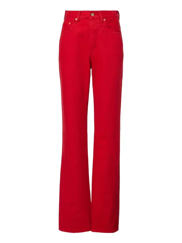 Jacquemus De-nîmes High-rise Straight Jeans - Red