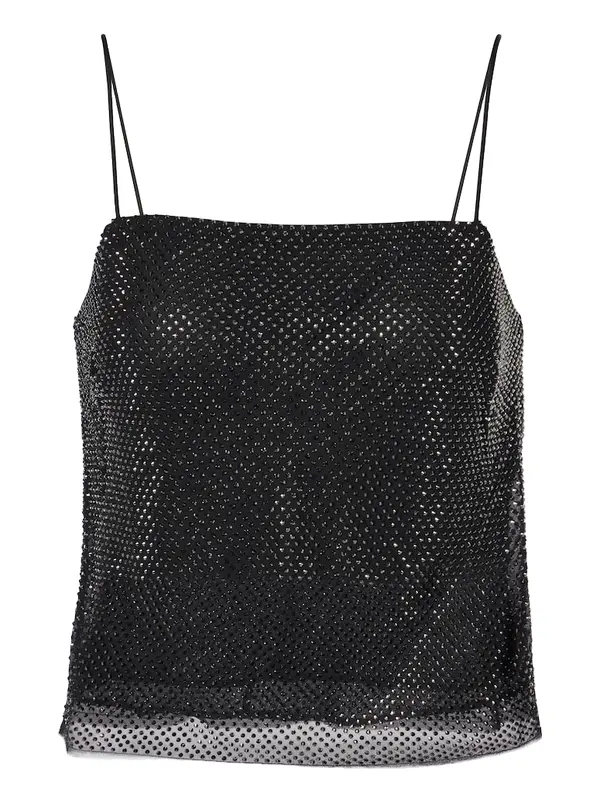 Roland Mouret Embellished Silk Chiffon Camisole - Black