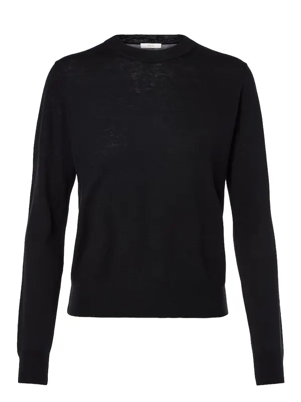 Vince Wool-blend Crewneck Sweater - Black