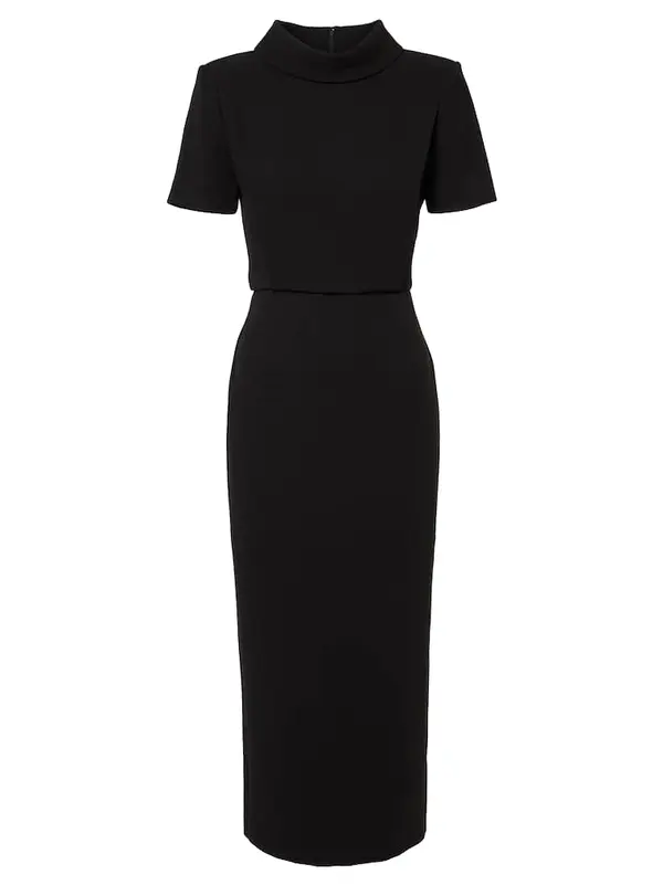Roland Mouret Cady Midi Dress - Black
