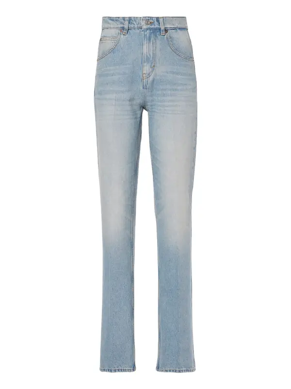 Victoria Beckham Julia High-rise Straight Jeans - Blue