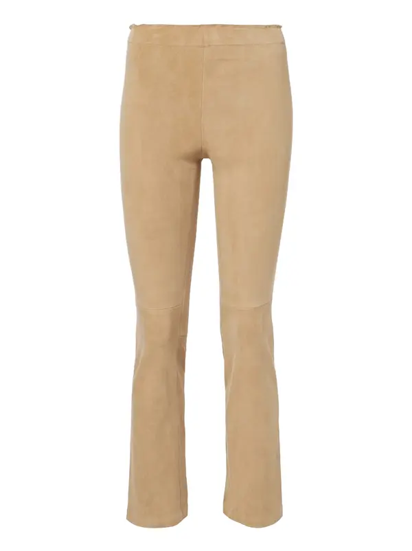 Stouls Jp Twenty Flared Suede Leggings - Beige